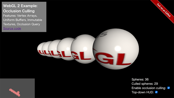 WebGL 2.0 - ANY_SAMPLES_PASSEDクエリでオクルージョンカリングを行う - ICS MEDIA