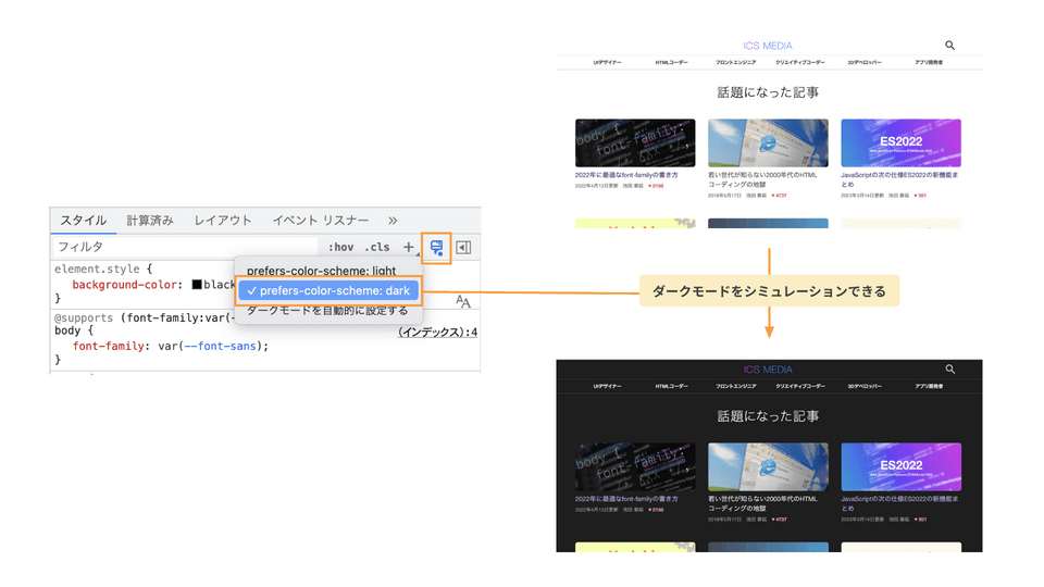 使いこなして効率アップ！ ChromeのデベロッパーツールでCSSを検証する方法 - ICS MEDIA